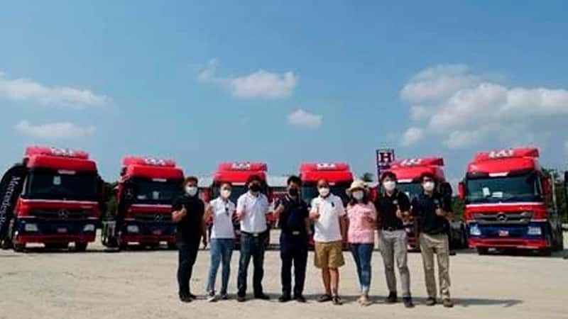 Asian Truck News and Magazines - DCVT Jointly Delivering Fleet of Mercedes-Benz Actros Trucks to ...